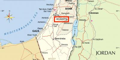 Jeruzsálem map - a Térképeket Jeruzsálem (Izrael)